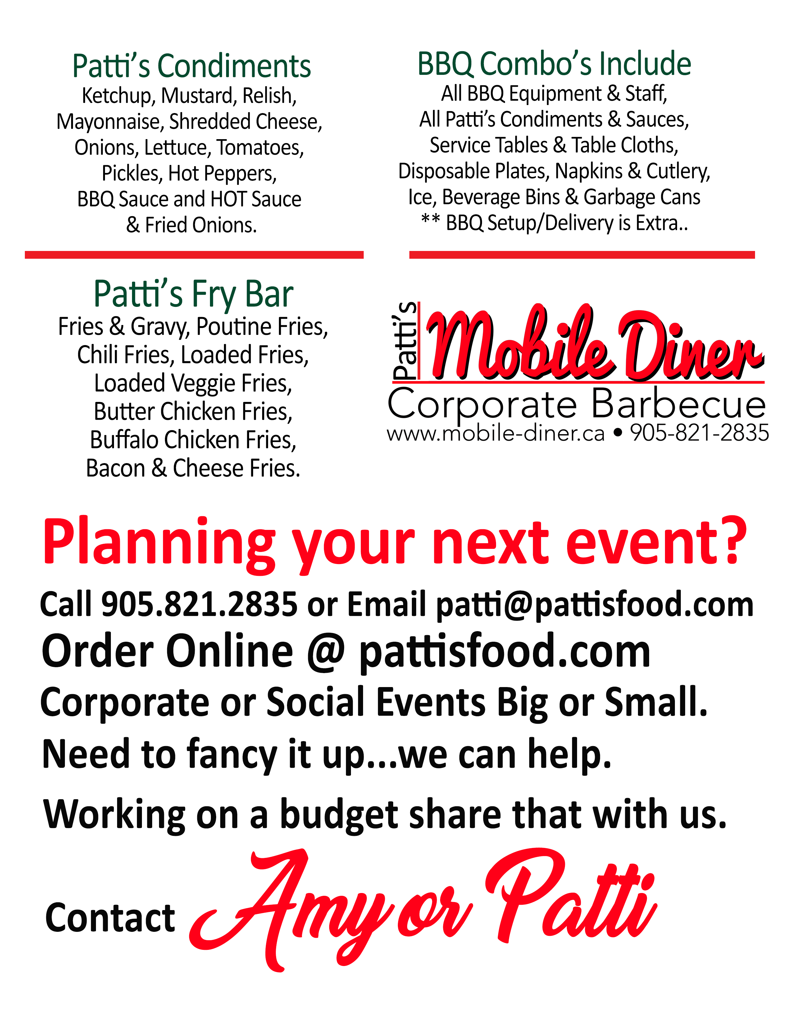 Menu – Mobile Diner